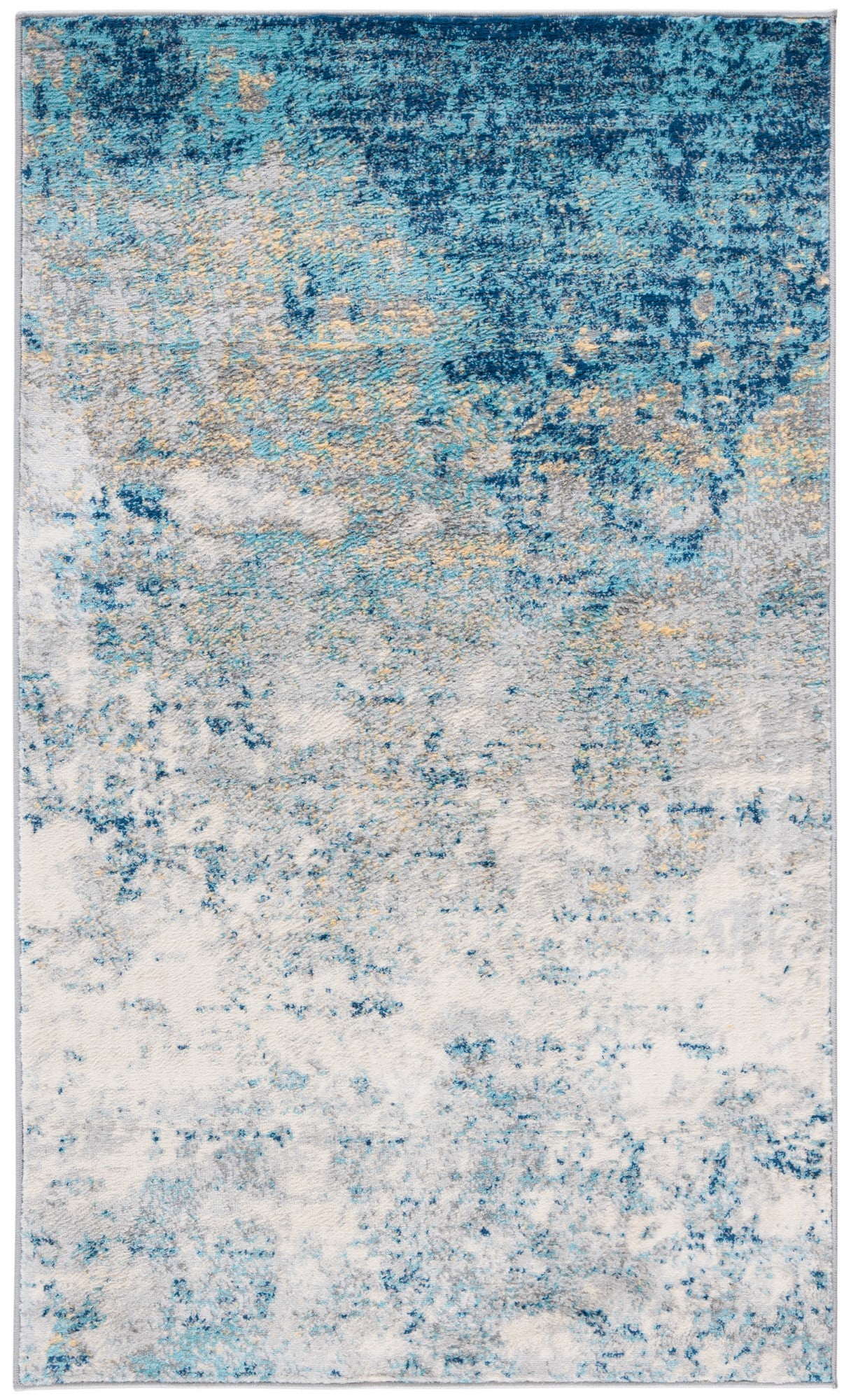 SAFAVIEH Jasper Brandt Abstract Overdyed Area Rug, Grey/Blue, 2' x 4 ...