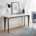 SAFAVIEH Josef Retro Lacquer Floating Top Console Table White / Dark ...
