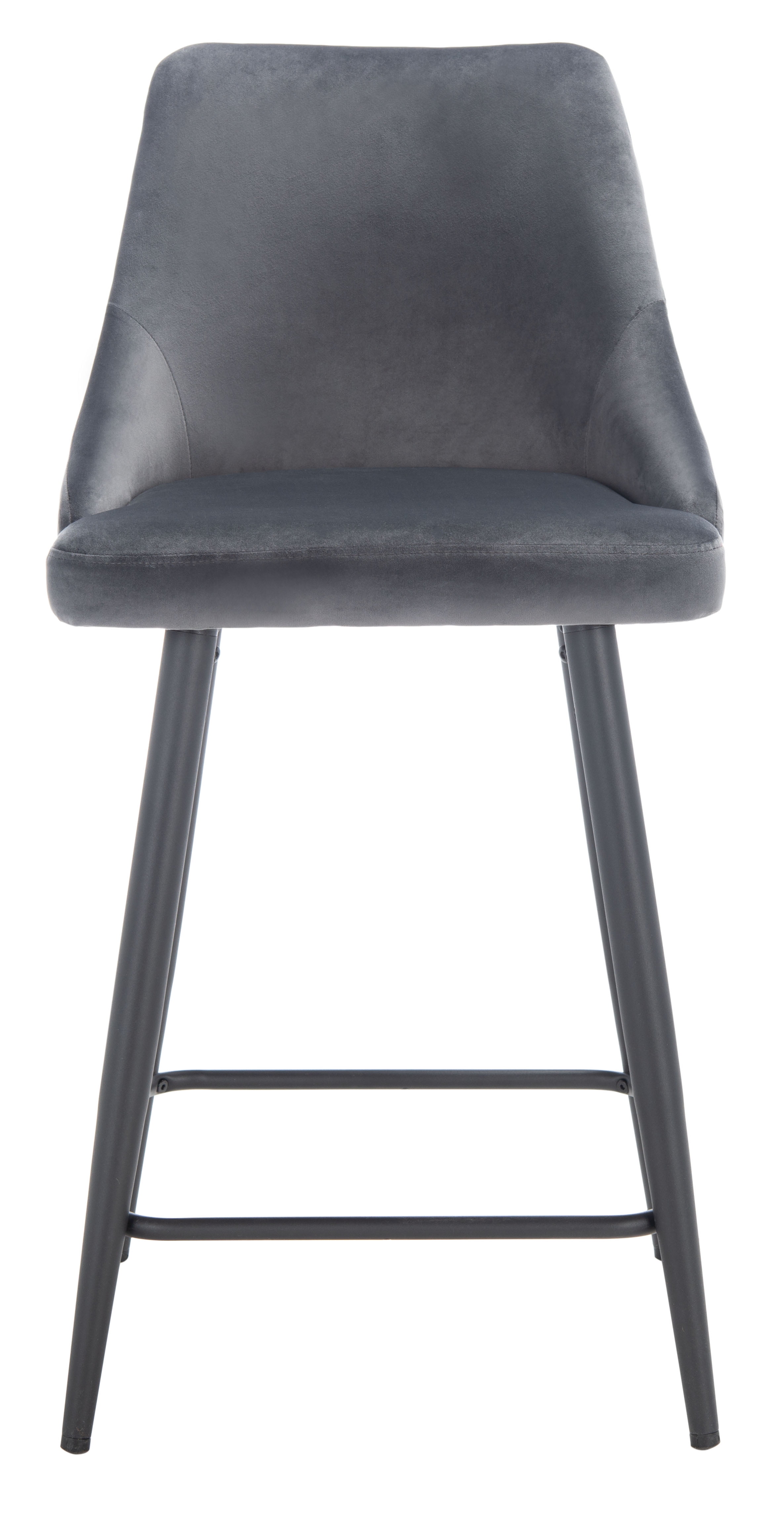 SAFAVIEH Kelsey Square Mid Back Counter Stool, Shale/Black - Walmart.com
