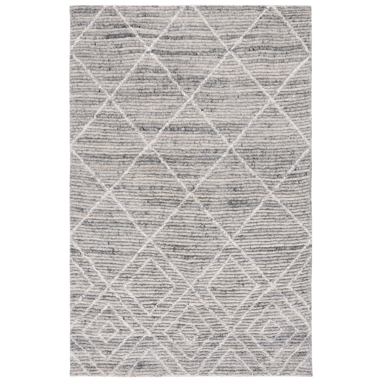 SAFAVIEH Kenya Rubye Diamond Area Rug, Gray/Ivory, 3' x 5' - Walmart.com
