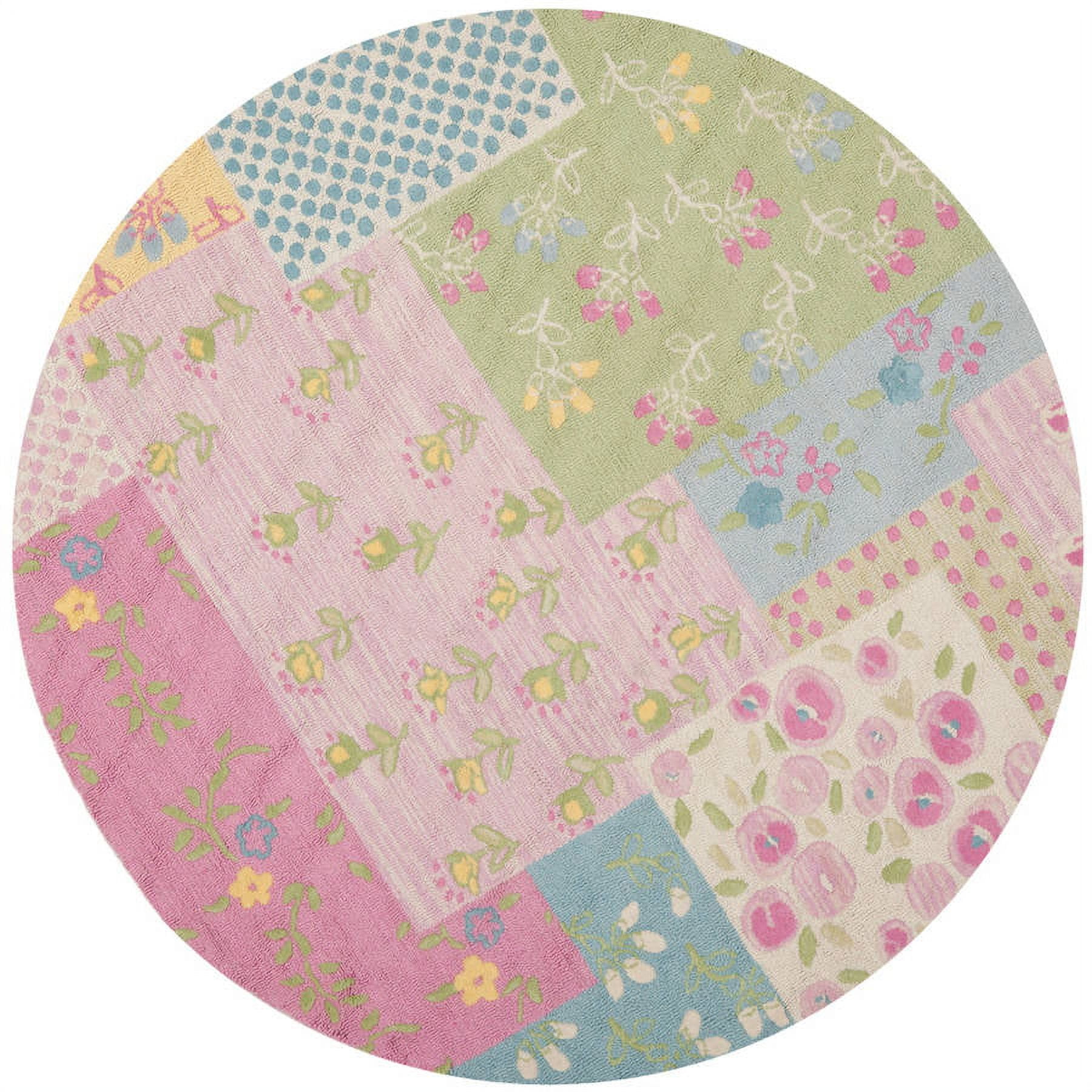 SAFAVIEH Kids Collection SFK321A Handmade Pink/Multi Rug - Walmart.com