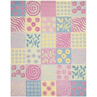 SAFAVIEH Kids Collection SFK321A Handmade Pink/Multi Rug - Walmart.com