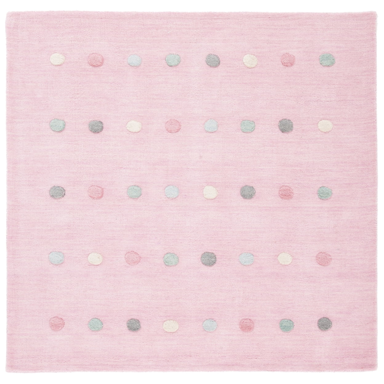 SAFAVIEH Kids Collection SFK803U Handmade Light Pink Rug - Walmart.com