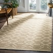 SAFAVIEH Kilim Jasmine Checkered Wool Area Rug, Light Grey/Brown, 8' x ...
