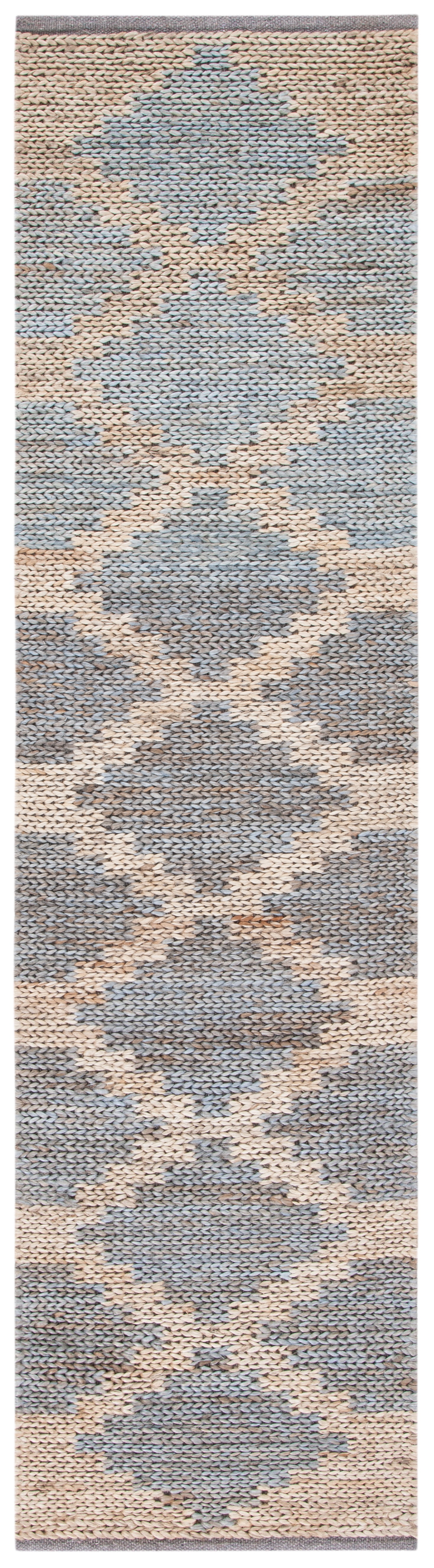SAFAVIEH Kilim Karaugh Diamond Runner Rug, Natural/Grey, 2'3" x 9 ...