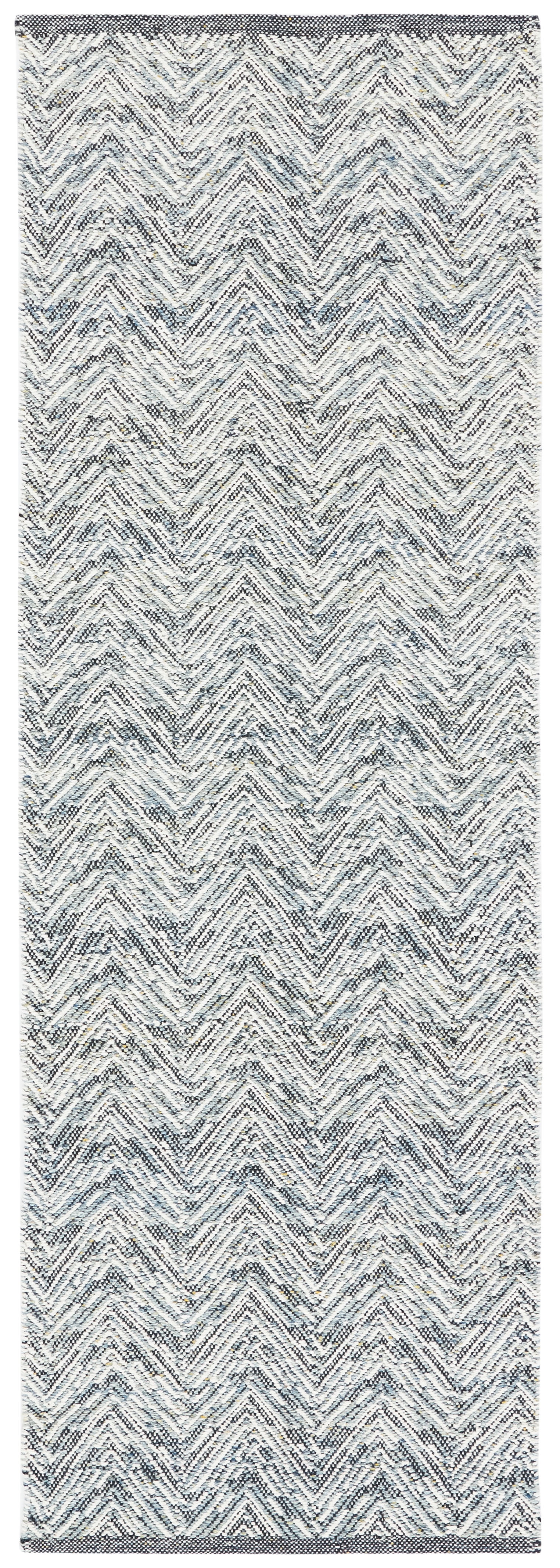 SAFAVIEH Kilim Rothesay Chevron Wool Runner Rug, Grey, 2'3" x 7 ...