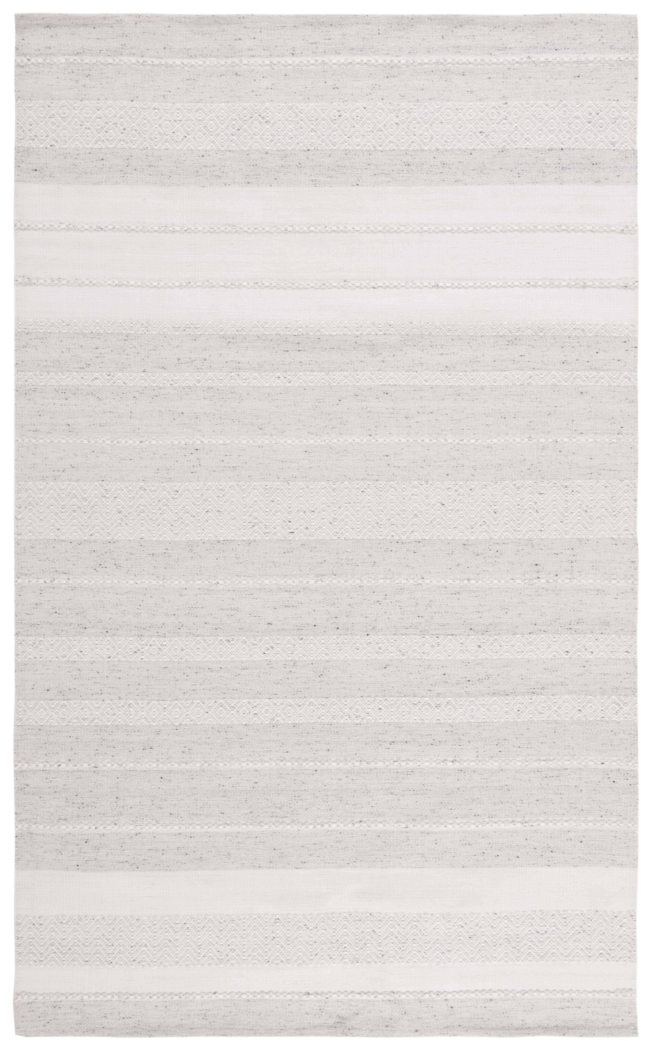 SAFAVIEH Kilim Thaddeus Striped Area Rug, Ivory/Grey, 6' x 9' - Walmart.com
