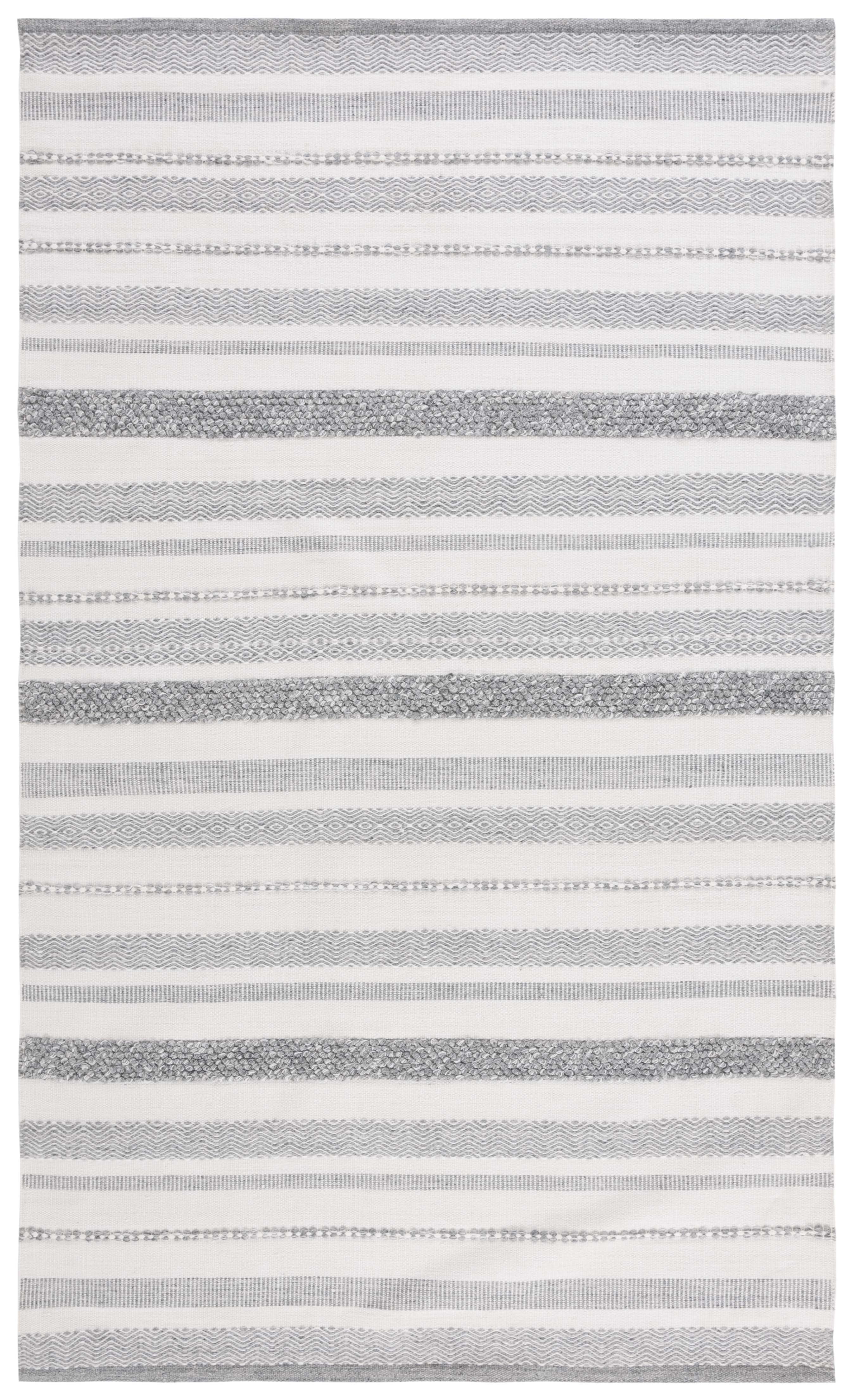 SAFAVIEH Kilim Vesela Striped Area Rug, Silver/Ivory, 4' x 6' - Walmart.com