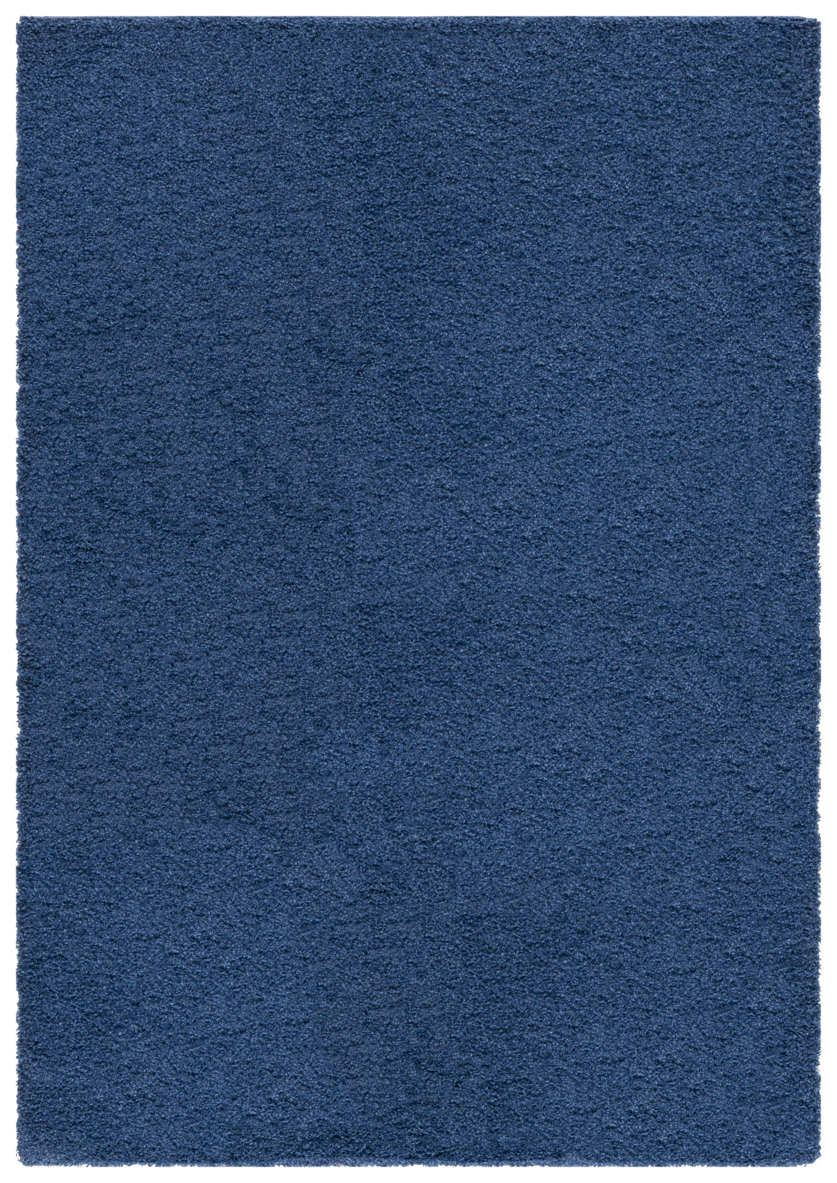 SAFAVIEH Laguna Neven Plush Solid Shag Area Rug, Blue, 2' x 3 ...