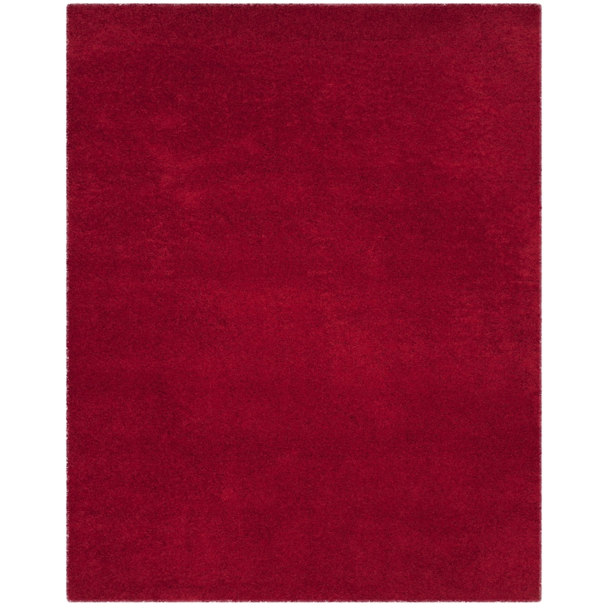 SAFAVIEH Laguna Neven Plush Solid Shag Area Rug, Red, 8' x 10 ...