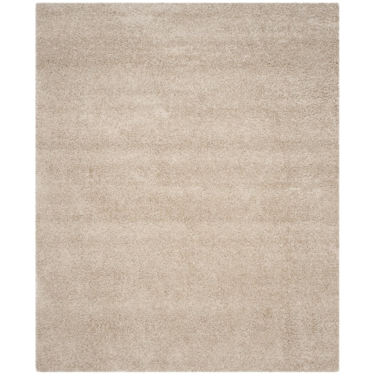 SAFAVIEH Laguna Neven Plush Solid Shag Area Rug, Sand, 6'7" x 6'7 ...