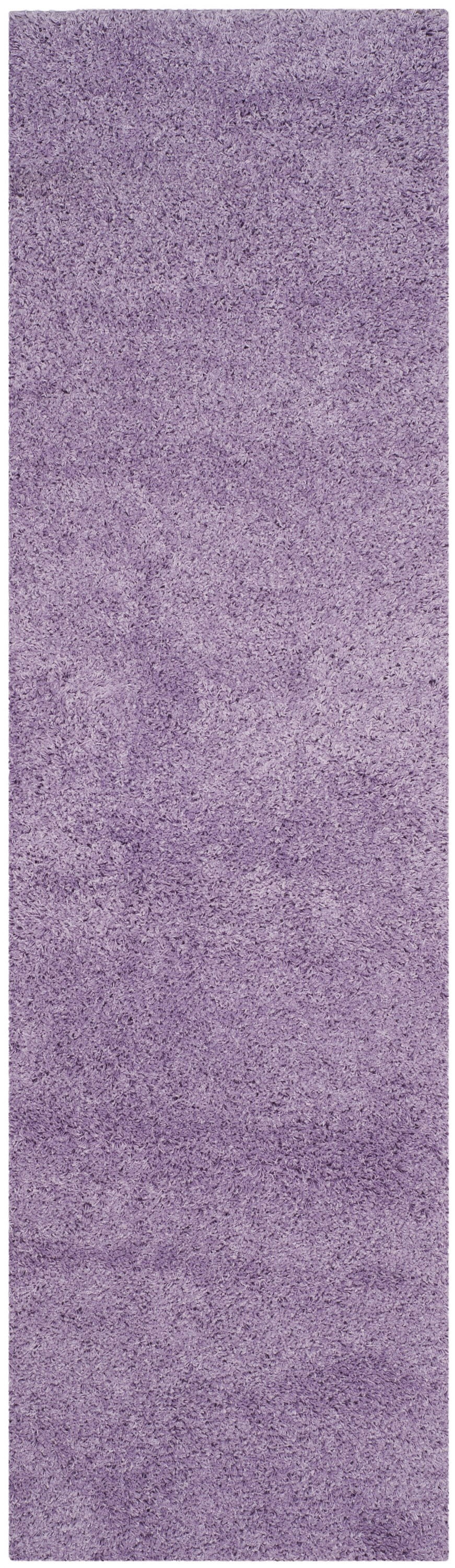 SAFAVIEH Laguna Neven Plush Solid Shag Runner Rug, Lilac, 2'3" x 6 ...
