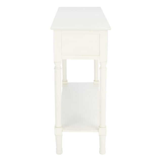 SAFAVIEH Landers 3-Drawer Rustic White Wood Rectangle Console Table (47 ...