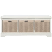 Modway Natural Wood Furniture Render Storage Bench, Long Wooden Indoor ...