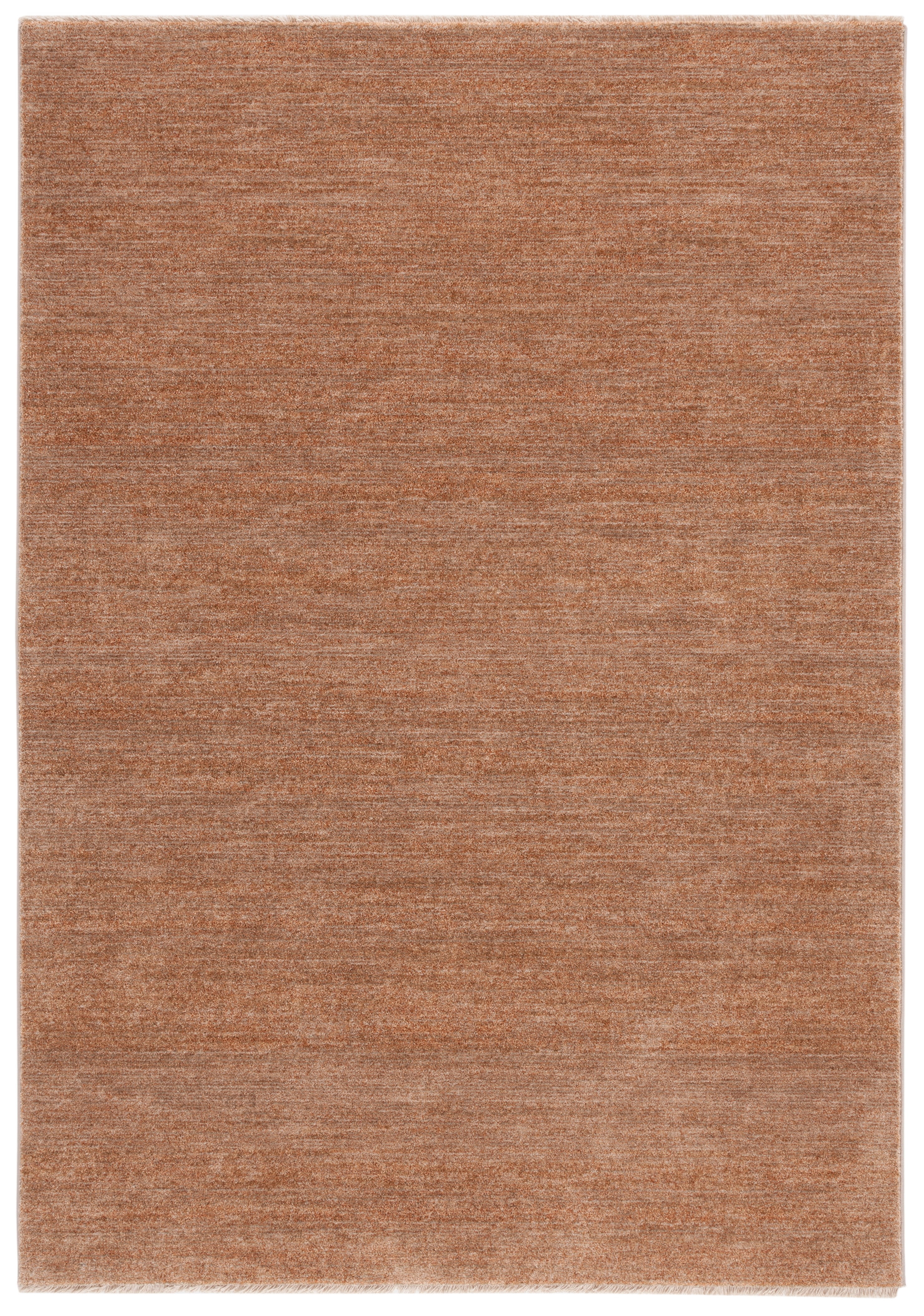 SAFAVIEH Lasa Tranter Solid Polyester Area Rug, Rust/Copper, 4' x 6 ...