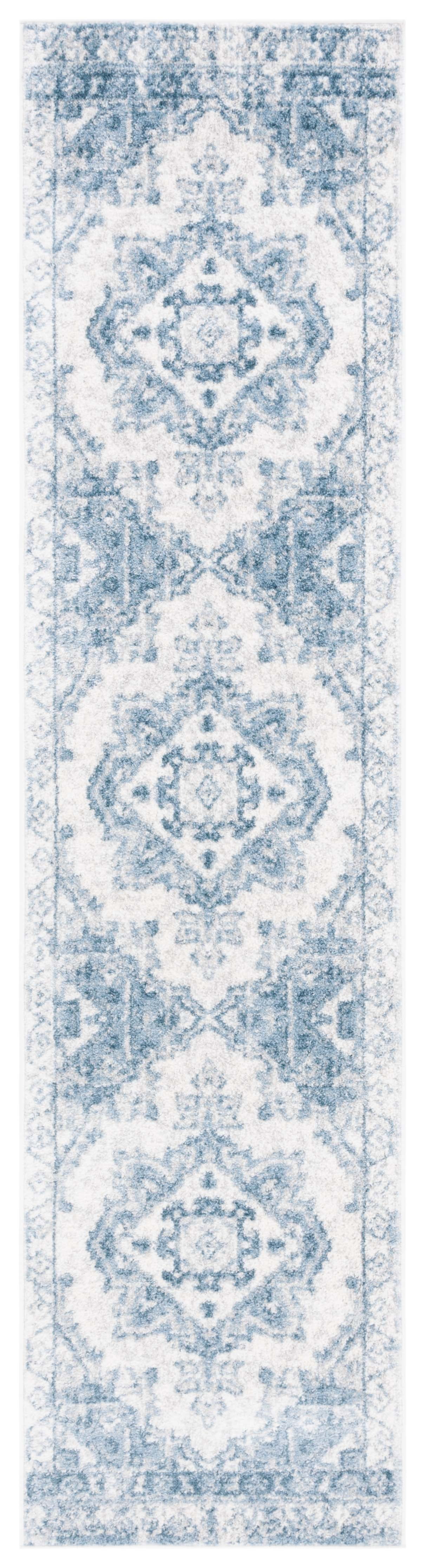 SAFAVIEH Layla Salem Oriental Runner Rug, Ivory Grey/Blue, 2'2" x 9 ...