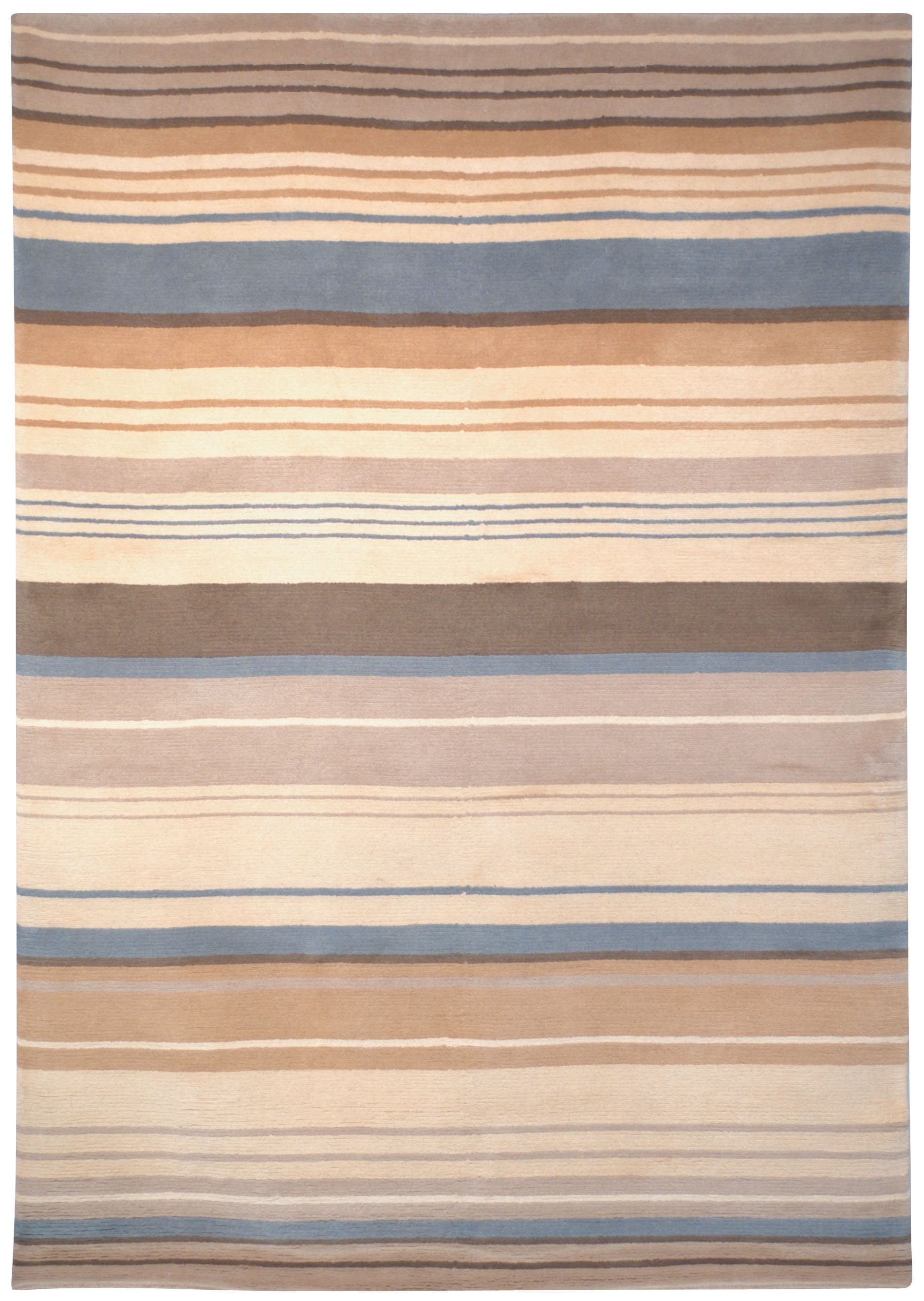 SAFAVIEH Lexington Makayla Abstract Striped Wool Area Rug, Blue/Multi ...