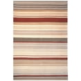 SAFAVIEH Lexington Makayla Abstract Striped Wool Area Rug, Red/Multi, 4 ...