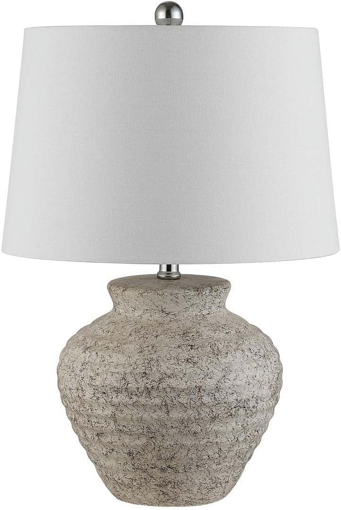 SAFAVIEH Lighting Collection Ledger Rustic Farmhouse Light Grey Ceramic ...