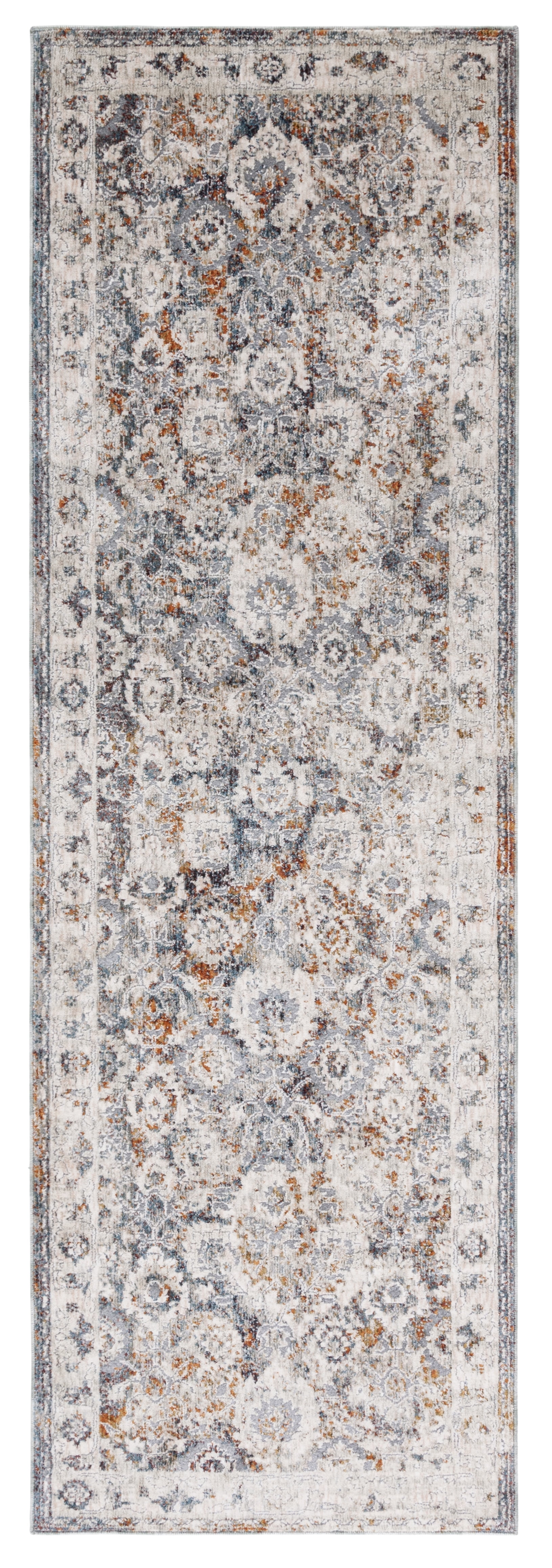SAFAVIEH Limitee Jaylen Oriental Runner Rug, Charcoal/Beige, 2'6" x 8 ...