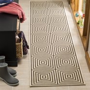 SAFAVIEH Large Living Room Indoor Kilim Jasmine Checkered Wool Area Rug ...