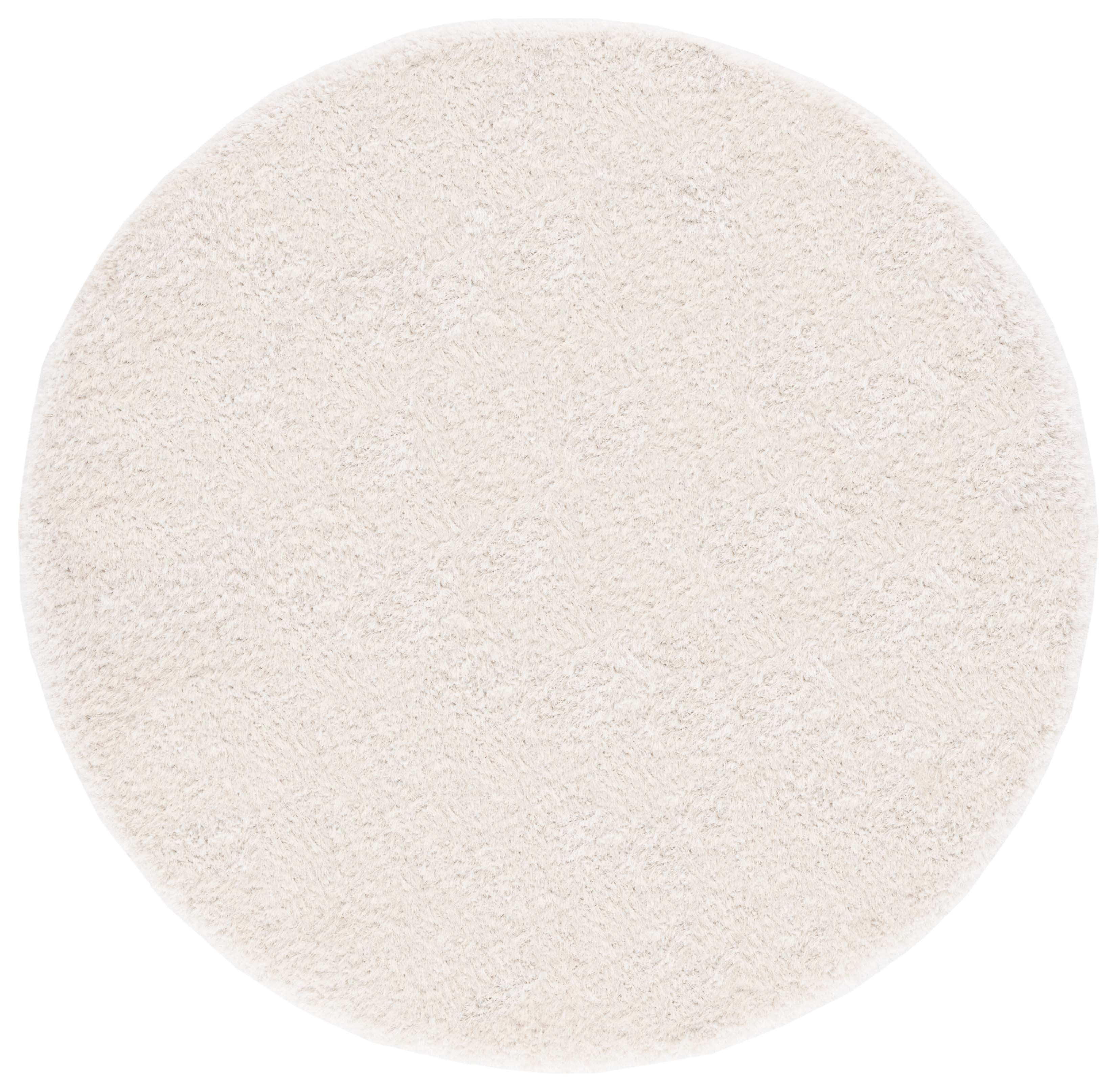 SAFAVIEH Luxe Paxton Solid Shag Area Rug, Bone, 3' x 3' Round - Walmart.com