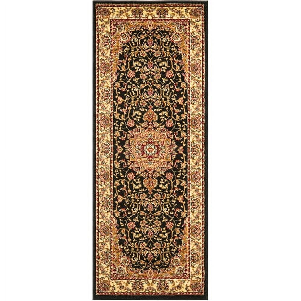 SAFAVIEH Lyndhurst Gabriella Traditional Bordered Runner Rug, Black ...