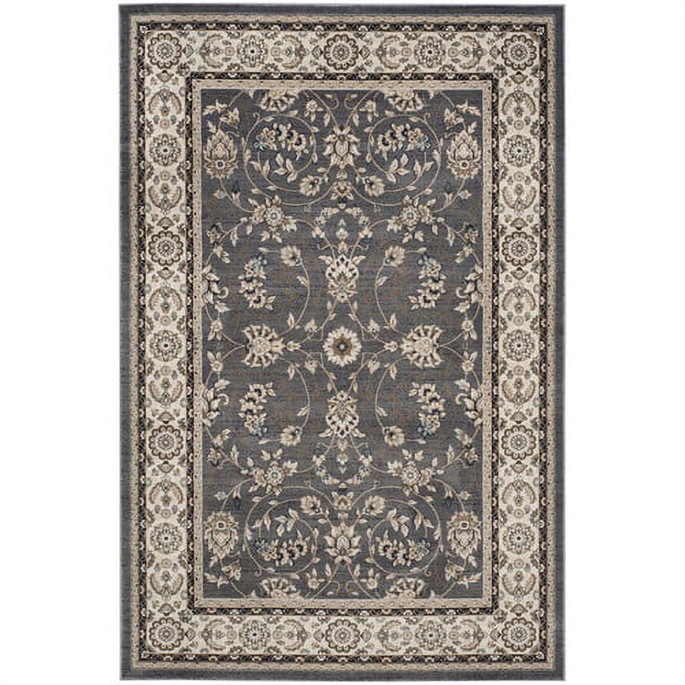 SAFAVIEH Lyndhurst Janel Traditional Bordered Area Rug, Grey/Cream, 8 ...