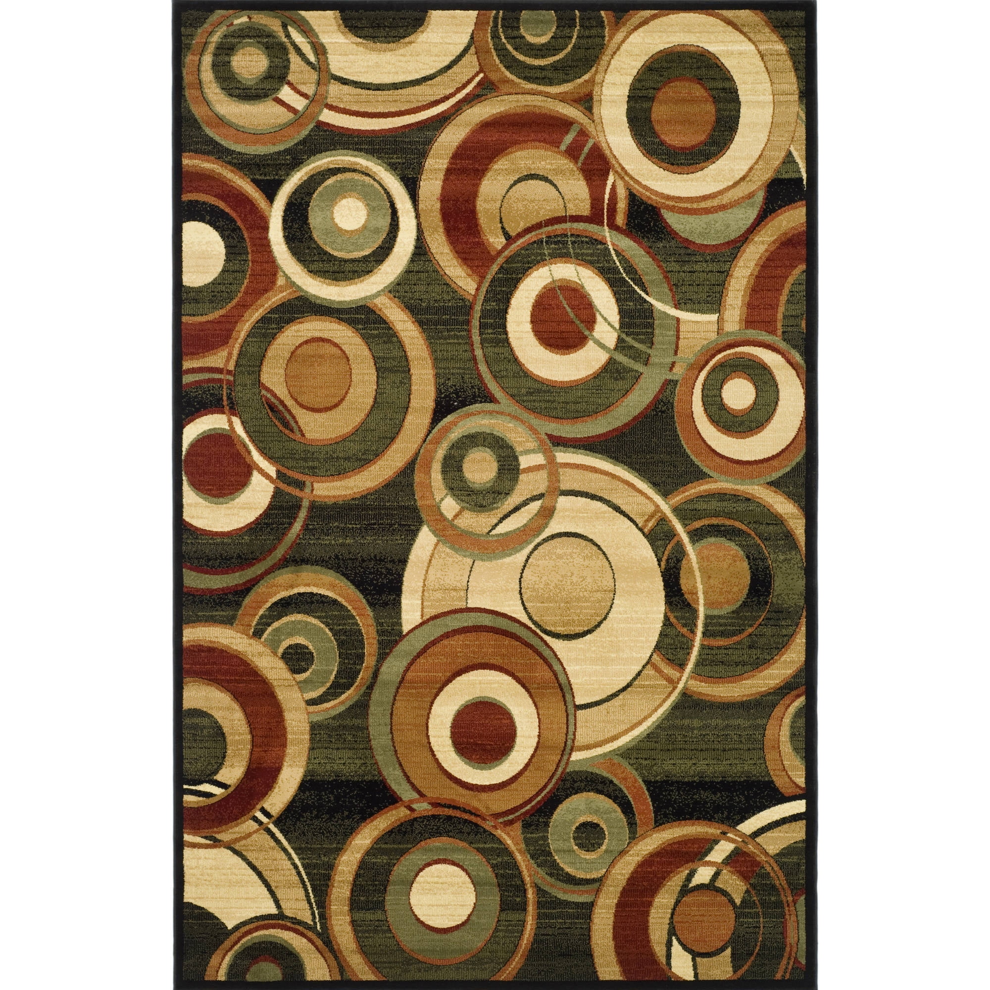 SAFAVIEH Lyndhurst Josh Geometric Circles Area Rug, Black/Multi, 3'3" x ...