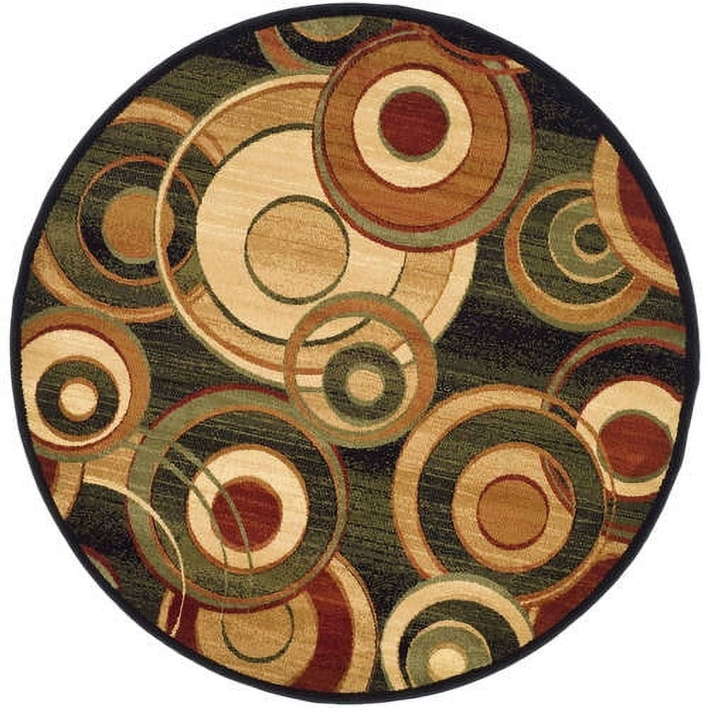 SAFAVIEH Lyndhurst Josh Geometric Circles Area Rug, Black/Multi, 5'3" x ...