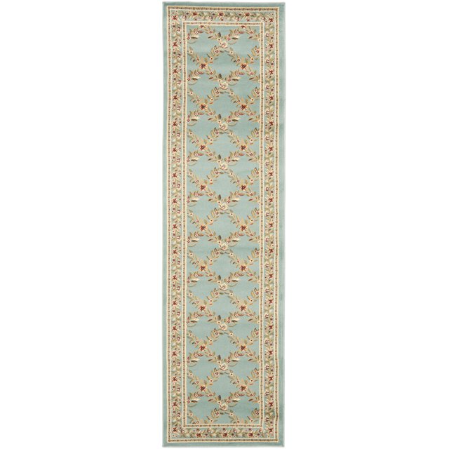 SAFAVIEH Lyndhurst Marshall Floral Border Runner Rug, Blue, 2'3" x 16 ...