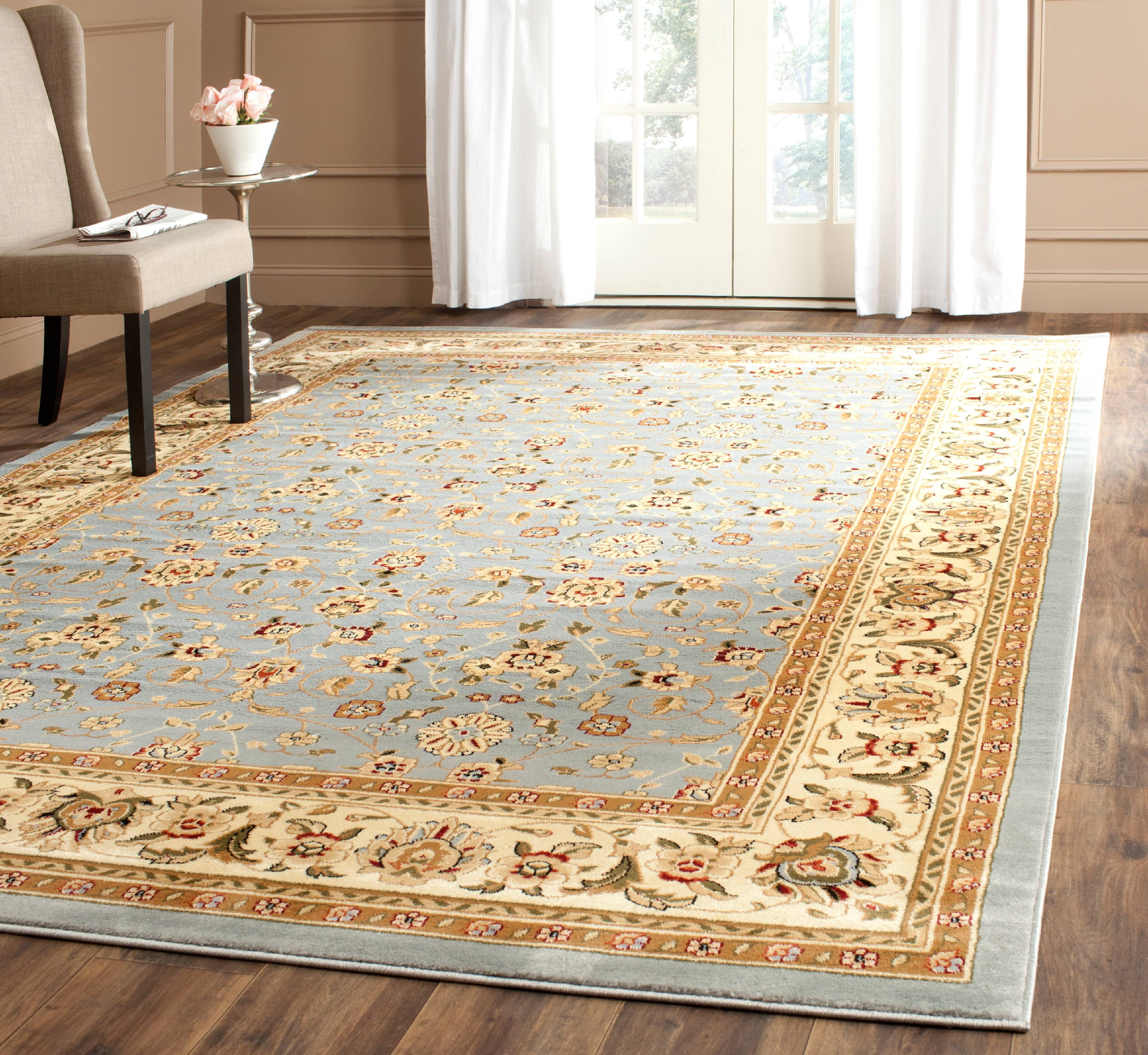 Safavieh Lyndhurst Pearl Traditional Bordered Area Rug, Light Blue ...