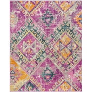 SAFAVIEH Radiance Jasna Abstract Area Rug, Teal/Magenta, 6'7" x 9'2 ...