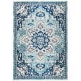 SAFAVIEH Madison Dalia Vintage Traditional Area Rug, Teal/Navy, 6' x 9 ...