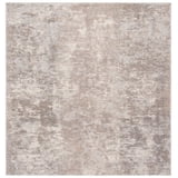 SAFAVIEH Madison Flowers Vintage Abstract Area Rug, Grey/Beige, 8' x 8 ...