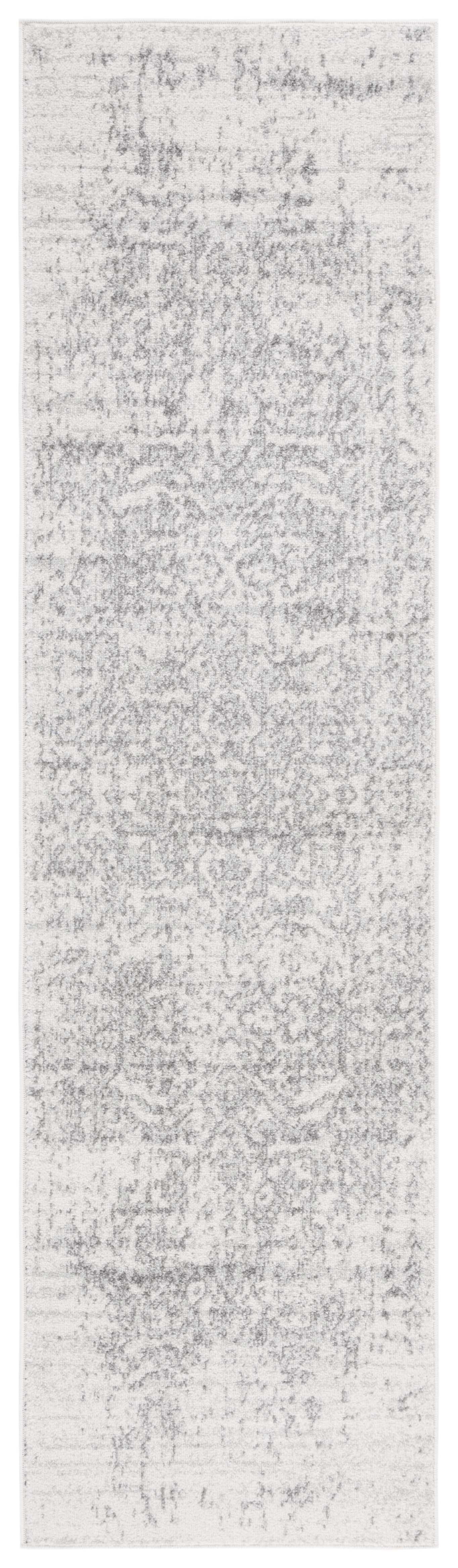 SAFAVIEH Madison Katina Oriental Runner Rug, Silver/Ivory, 2'3" x 8 ...