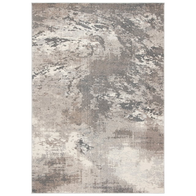 SAFAVIEH Madison Oscar Abstract Distressed Area Rug, Beige/Grey, 6' x 9 ...