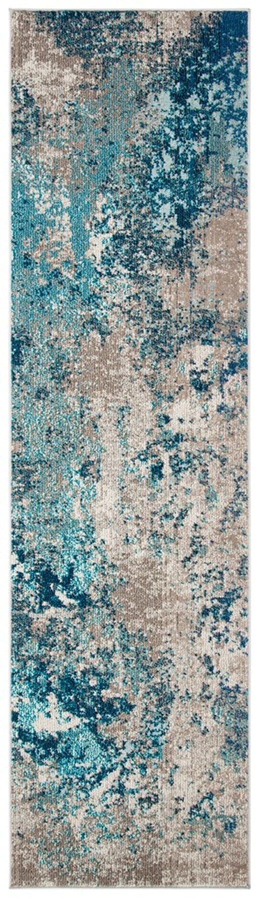 Safavieh Madison Abstract Distressed Runner Rug, Blue Grey ...