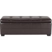 SAFAVIEH Large Manhattan Rustic Tufted Storage Bench, Saddle - Walmart.com