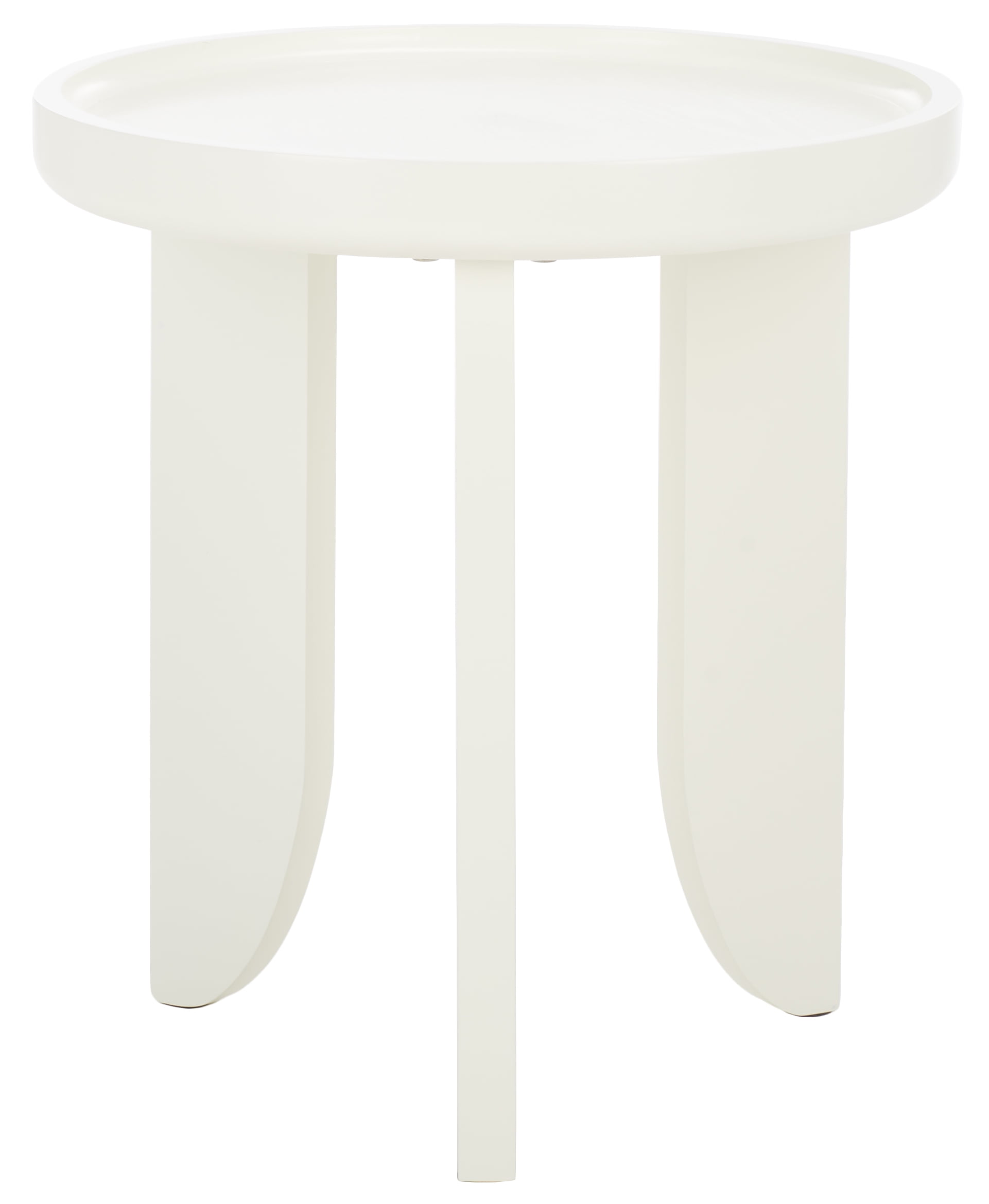SAFAVIEH Malyn contemporary Round Accent Table, Ivory (18.1 in. W x 18.1 in. D x 19.7 in. H ...