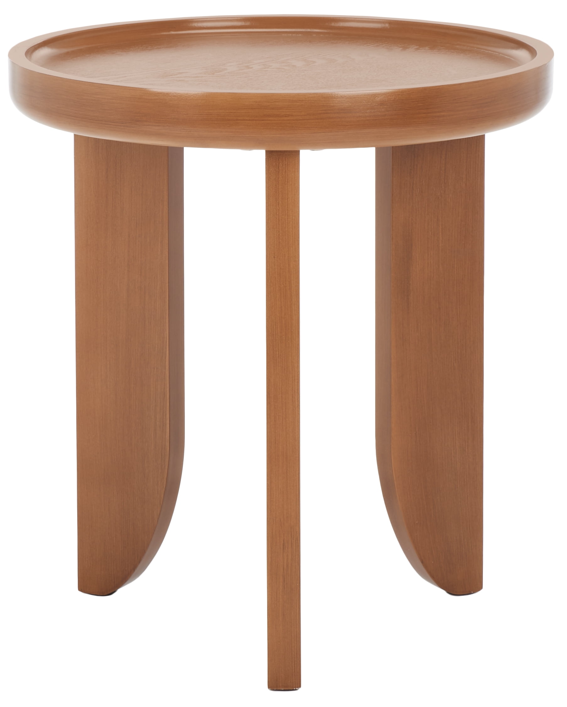SAFAVIEH Malyn contemporary Round Accent Table, Natural Brown (18.1 in ...