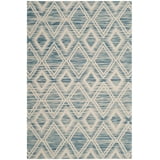 SAFAVIEH Marbella Alicia Geometric Diamonds Wool Area Rug, Dark Blue ...