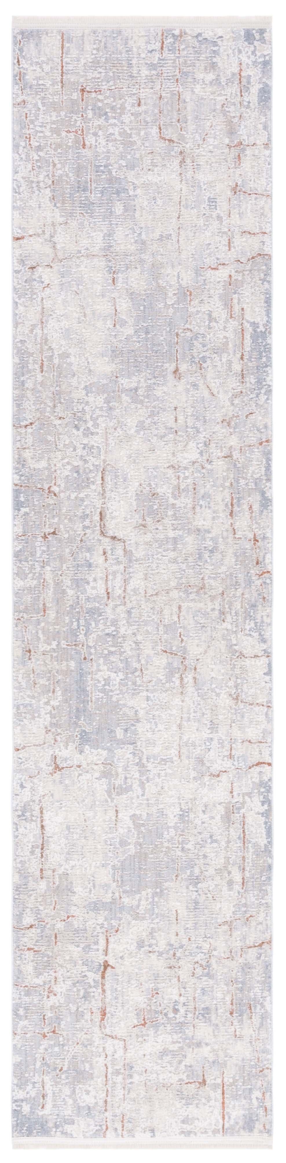 SAFAVIEH Marmara Hannan Abstract Runner Rug, Beige/Blue Rust, 2' x 8 ...