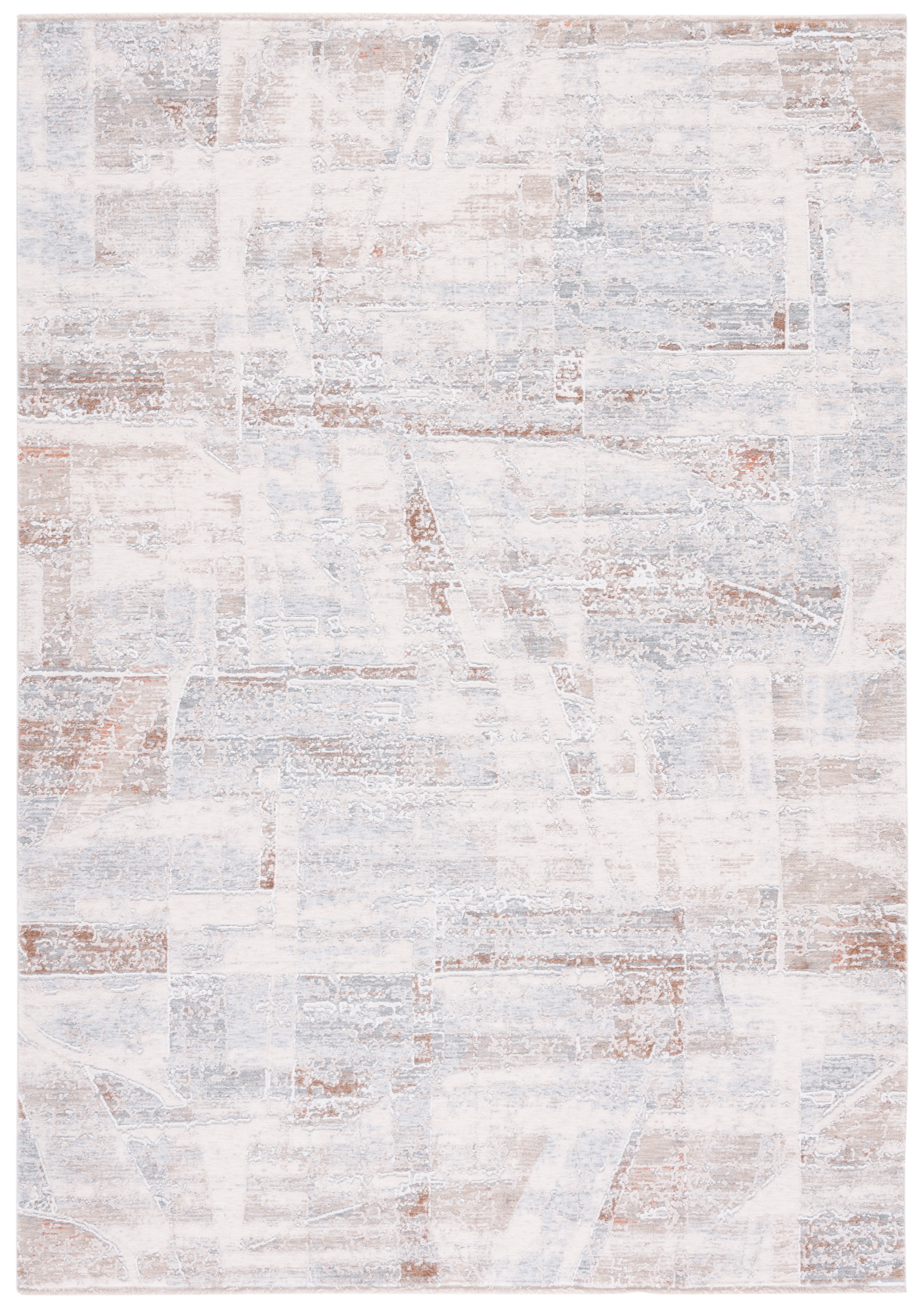 SAFAVIEH Marmara Keila Abstract Area Rug, Beige/Blue Rust, 5' x 8'2 ...