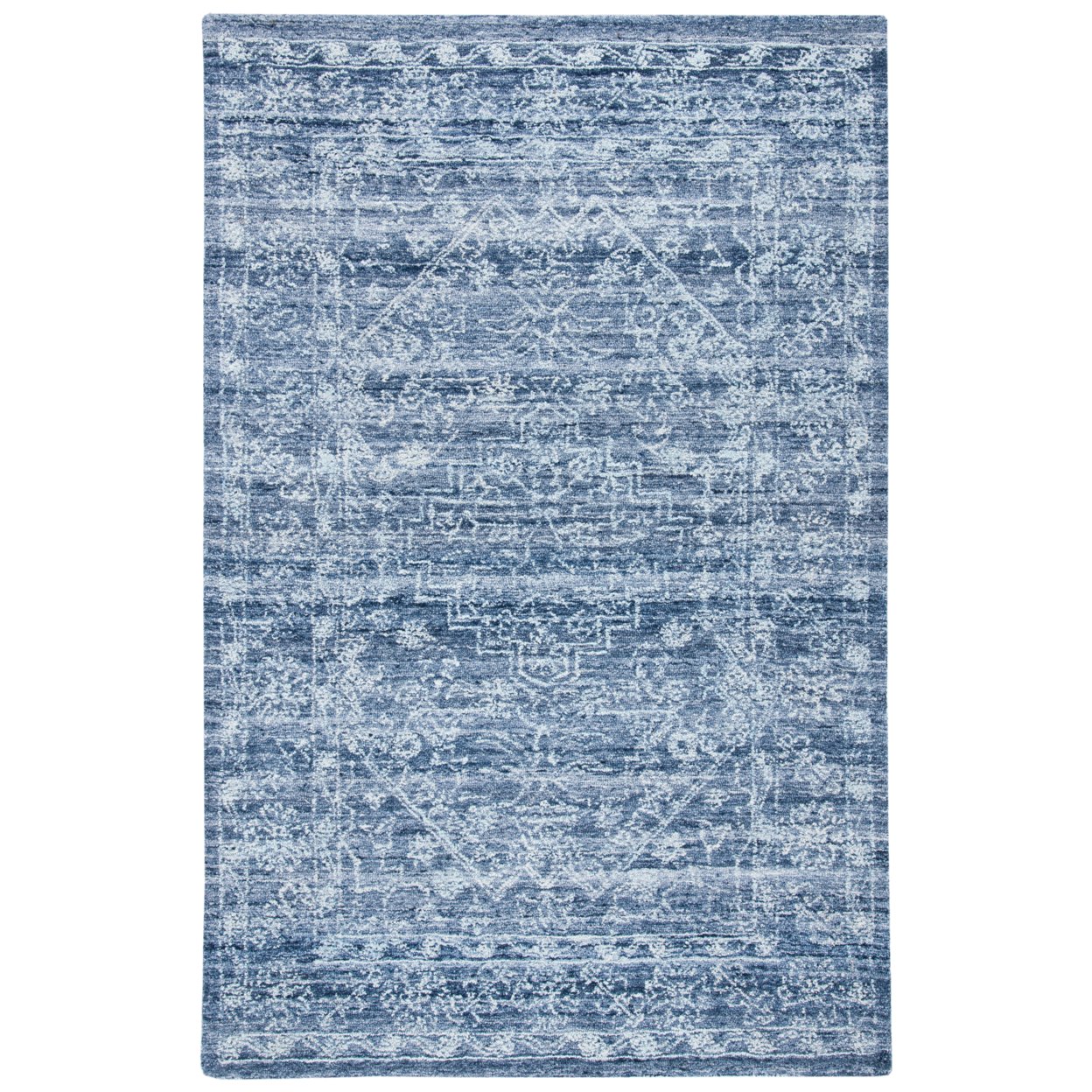 SAFAVIEH Nantucket Collection NAN603A Handmade Teal Rug - Walmart.com