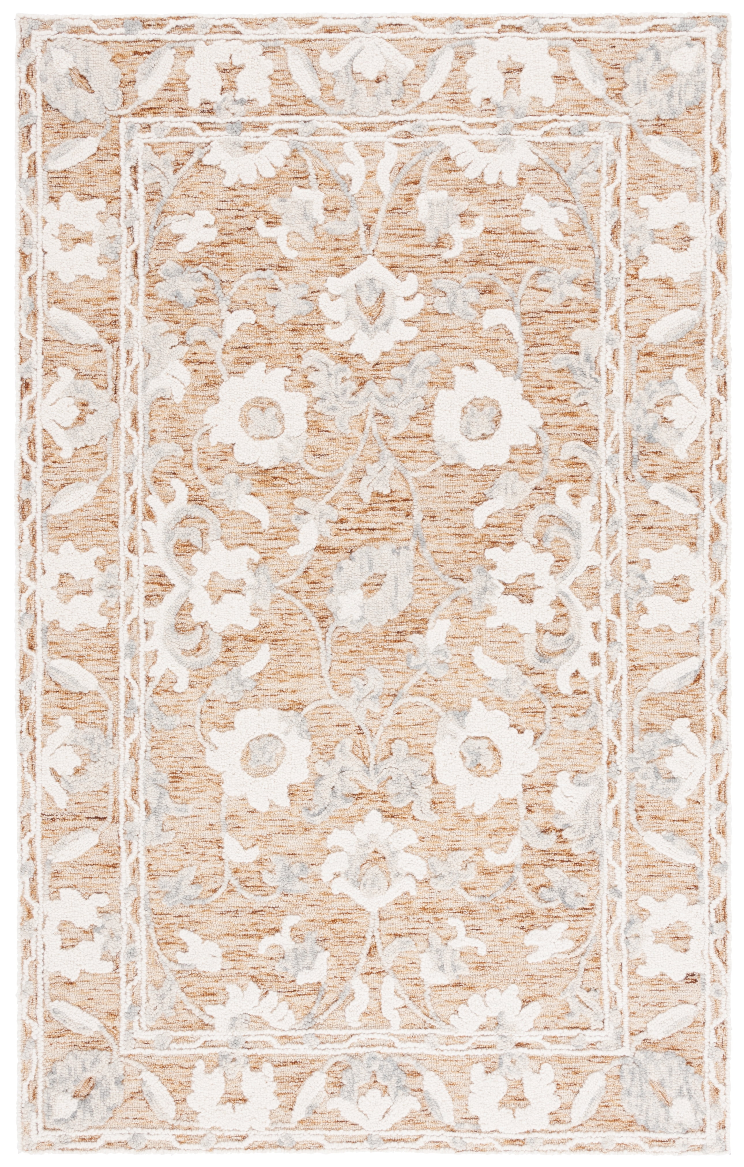 SAFAVIEH Marquee Deforrest Medallion Area Rug, Rust/Blue, 4' x 6 ...