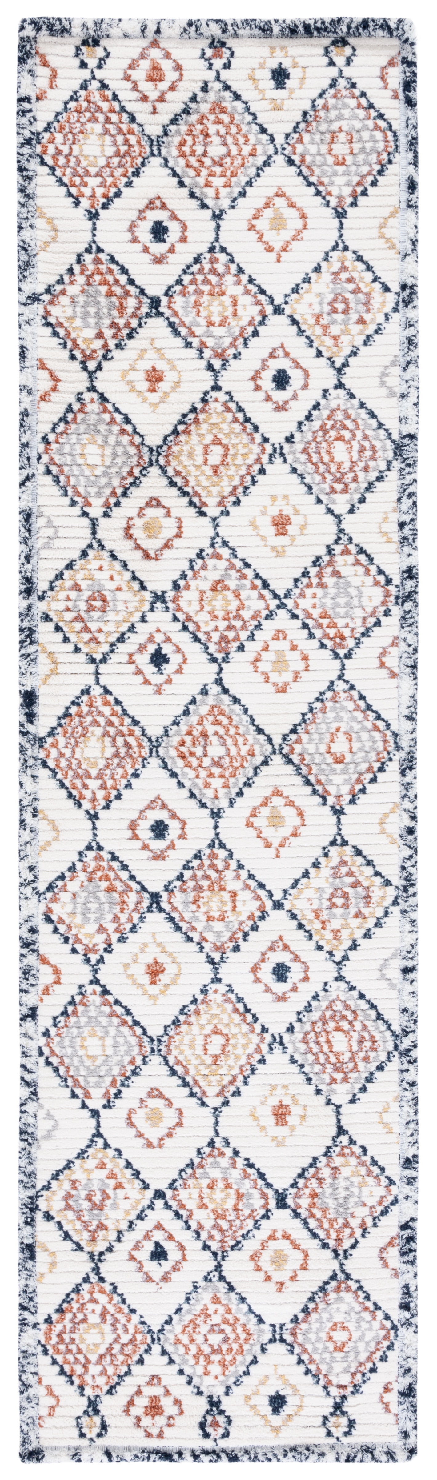 SAFAVIEH Marrakesh Augustin Southwestern Polyester Runner Rug, Ivory ...