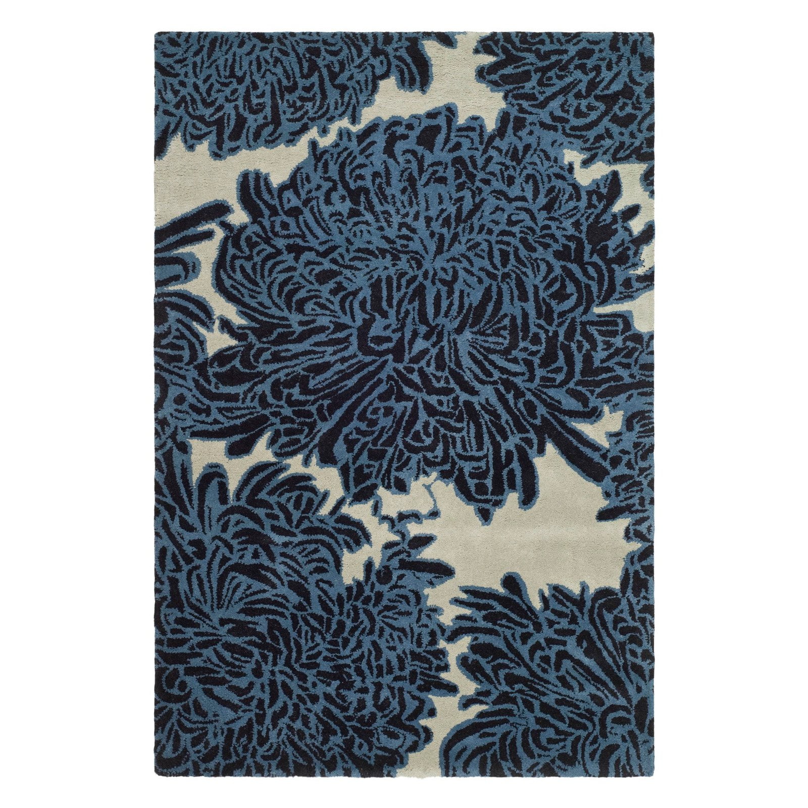 SAFAVIEH Chrysanthemum Floral Wool Area Rug - 8x8 Round - Walmart.com