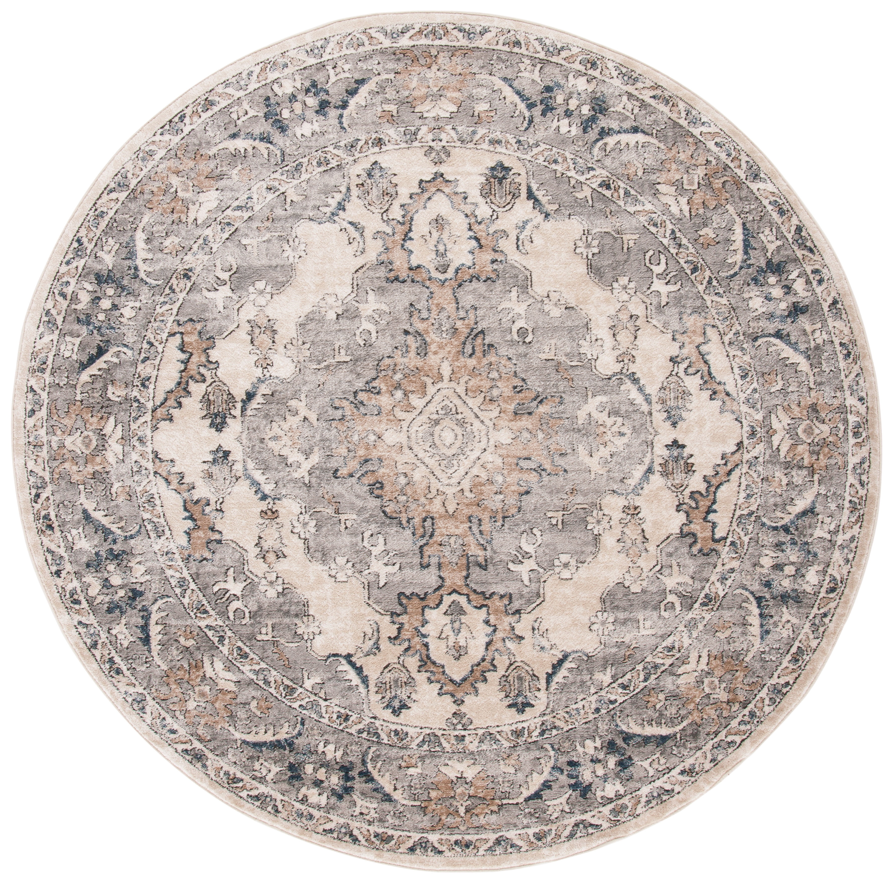 SAFAVIEH Martha Stewart Dallas Oregon Distressed Area Rug, Beige/Grey ...