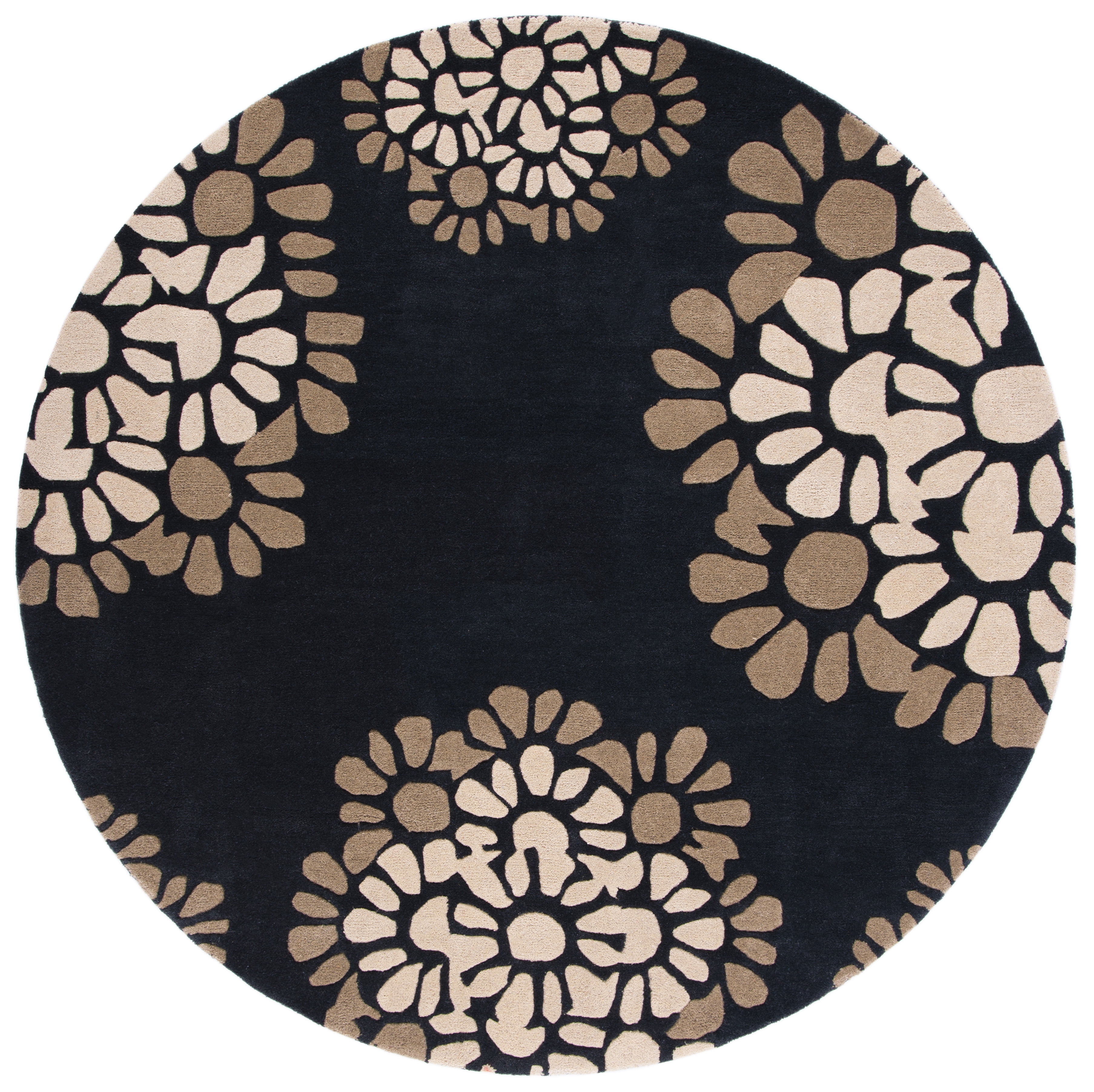 SAFAVIEH Martha Stewart Henrietta Geometric Area Rug, Silhouette, 4' x ...